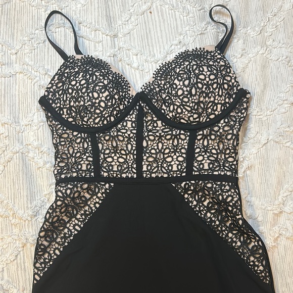 emprada | Dresses | Emprada Lace Bustier Corset Mini Dress | Poshmark